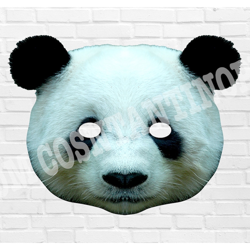 Panda Mask - Etsy