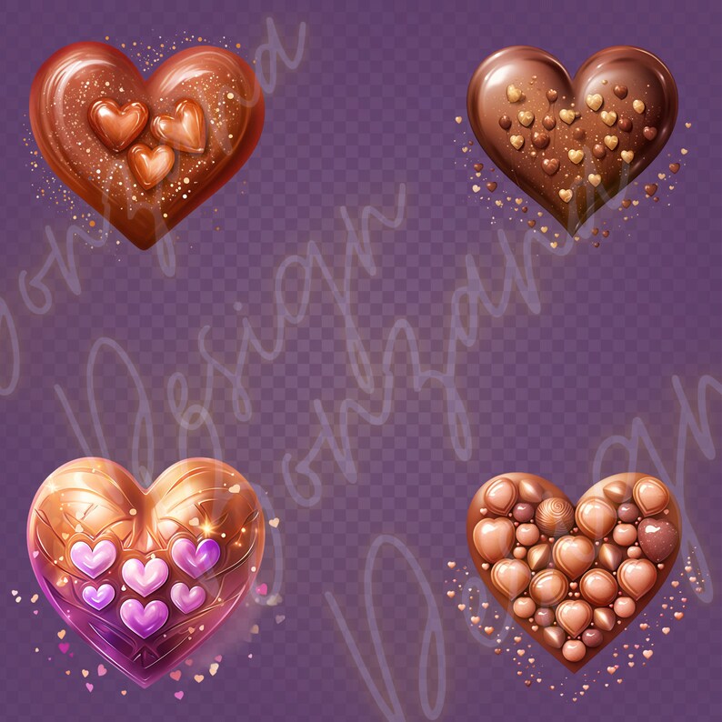 Chocolate Heart Clipart, Transparent Chocolate Heart, Valentines Day ...