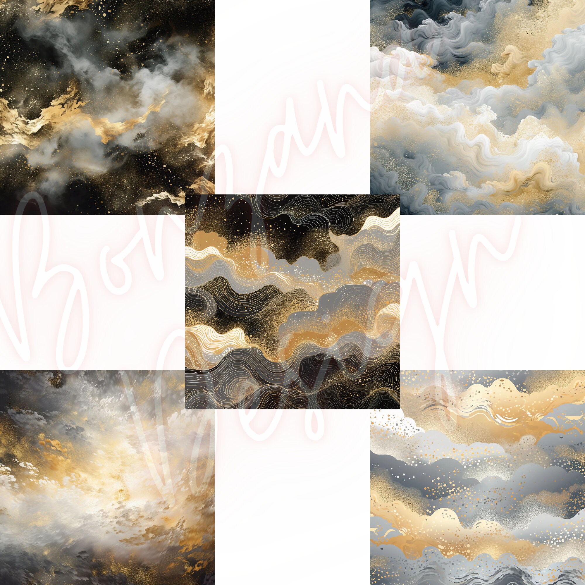 Psychedelic Clouds Background, Glitter Backgrounds, Gold and Silver ...