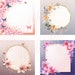 Digital Flower Frame Backgrounds Digital Paper Sheet Download ...