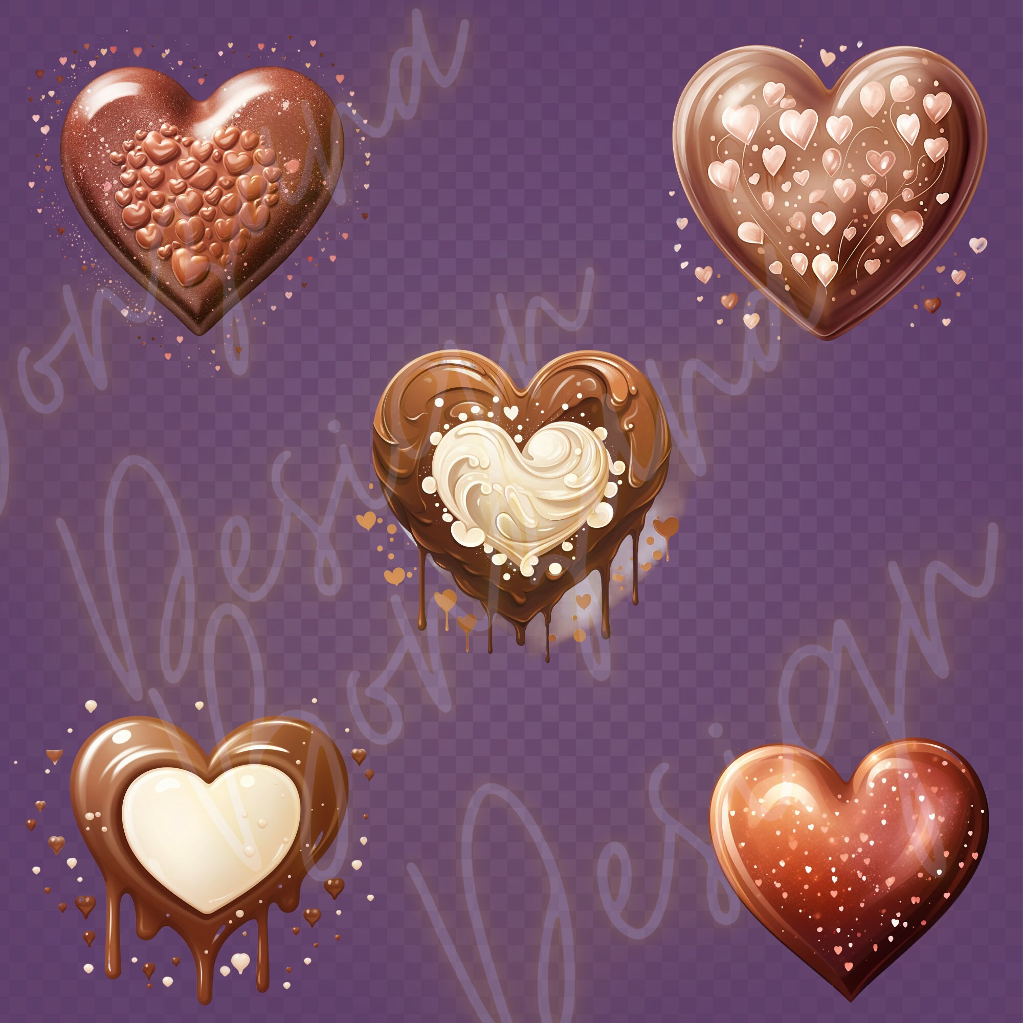 Chocolate Heart Clipart, Transparent Chocolate Heart, Valentines Day ...