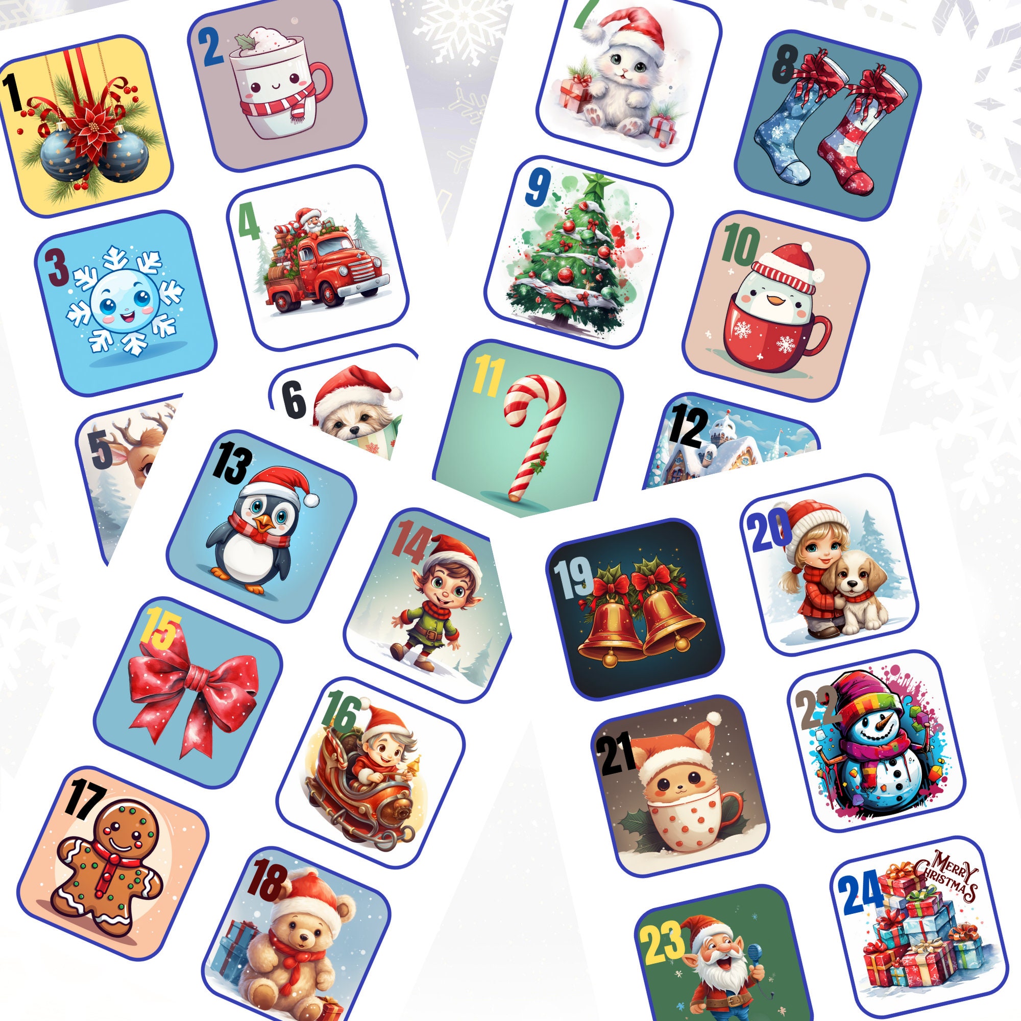 Christmas Calendar, Christmas Advent Calendar, Christmas Calendar ...