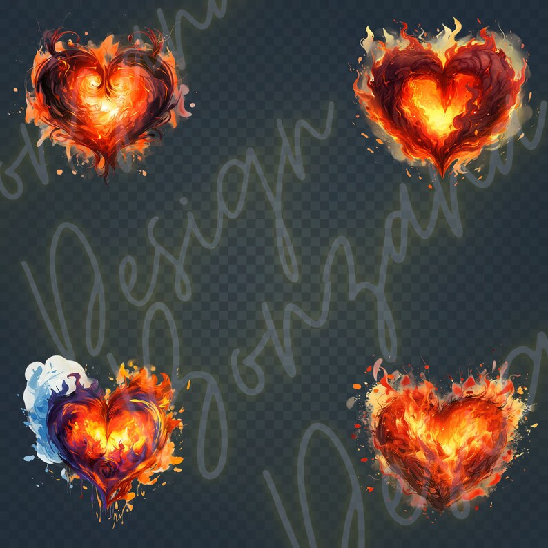 Hot Heart Clipart,transparent Hot Heart,digital Illustrations Png ...