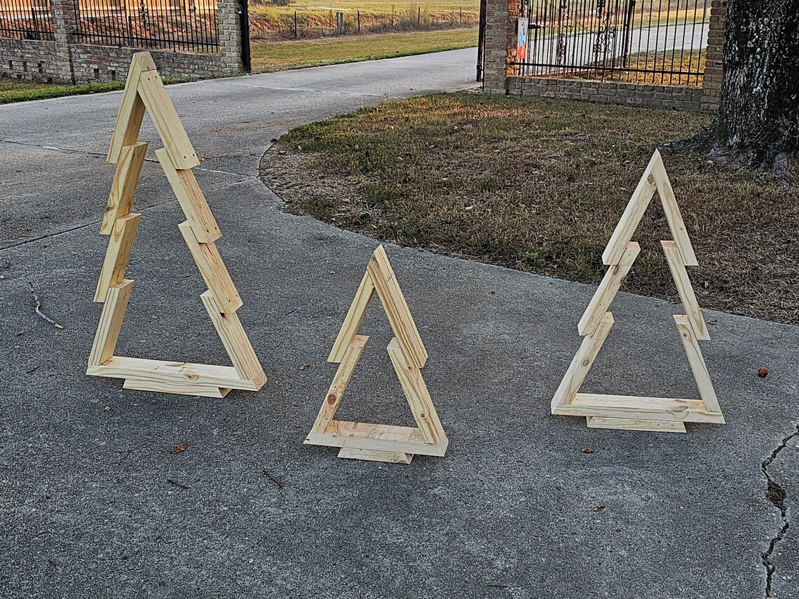 Wood Christmas Trees 2x4 - Etsy