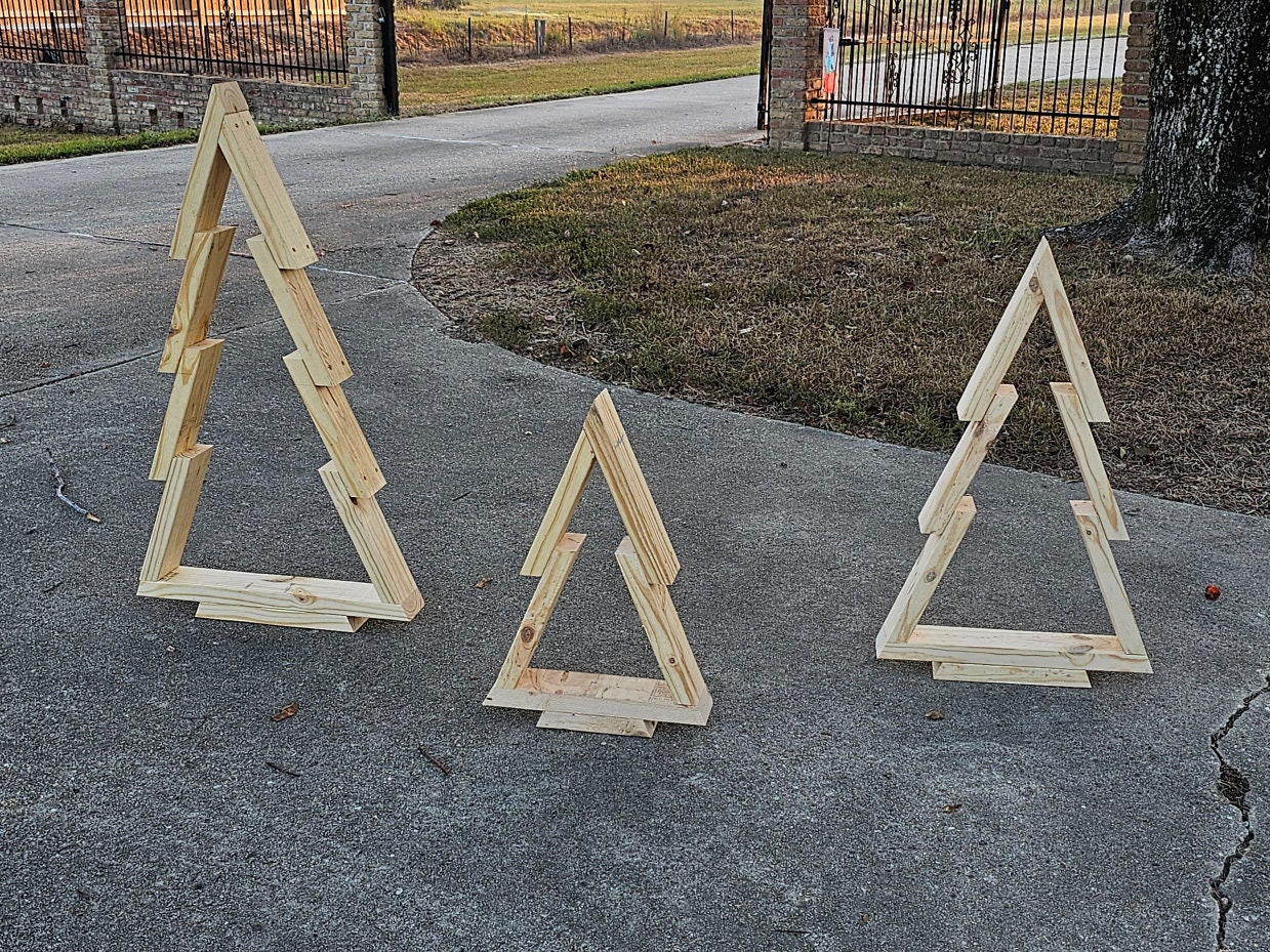 Wood Christmas Trees 2x4 - Etsy
