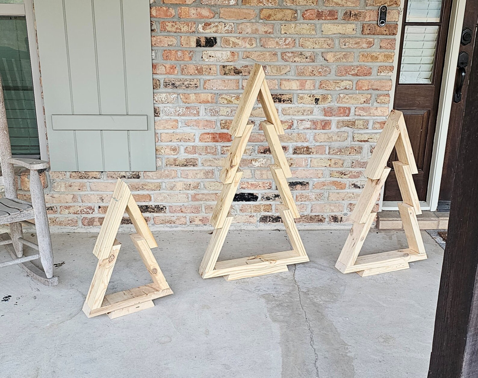 Wood Christmas Trees 2x4 - Etsy