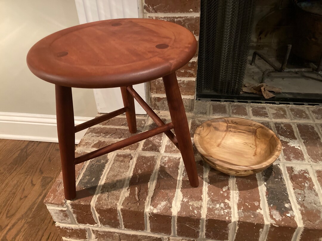 Milk Maid's Stool - Low, 3-legged Stool. Handmade in USA - Etsy
