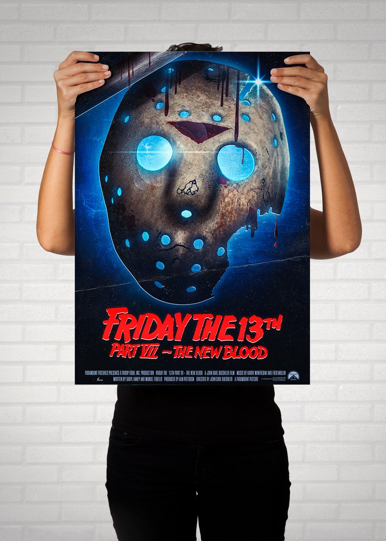 Friday the 13th Part VII: the New Blood 1988 Movie POSTER Print Limited ...