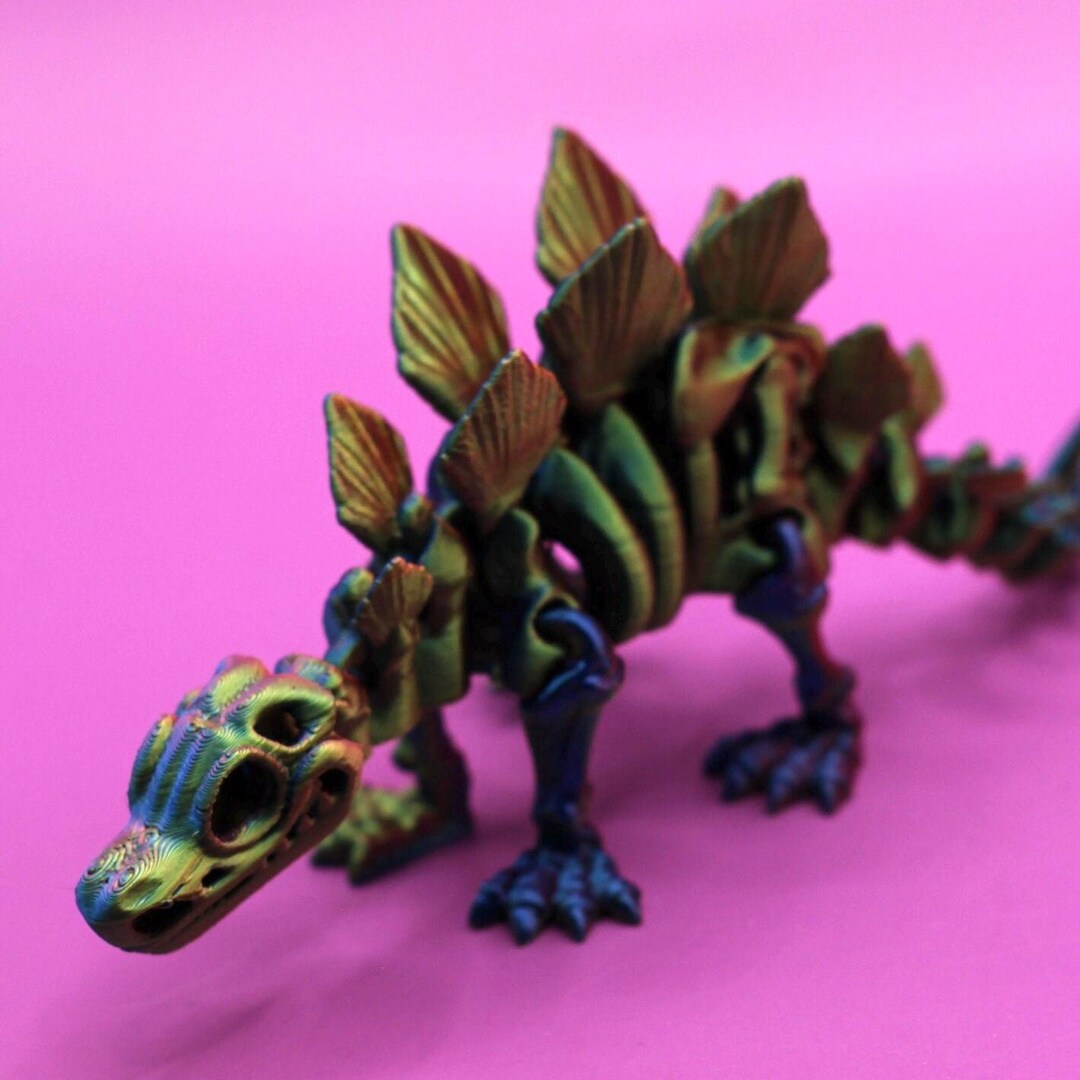 Flexible Skeleton Stegosaurus Fossil - Flexi Factory - Etsy