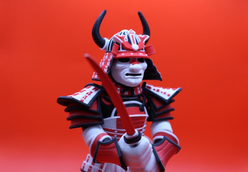 Flexible Samurai Fighter and Sword - Flexi Factory - Etsy