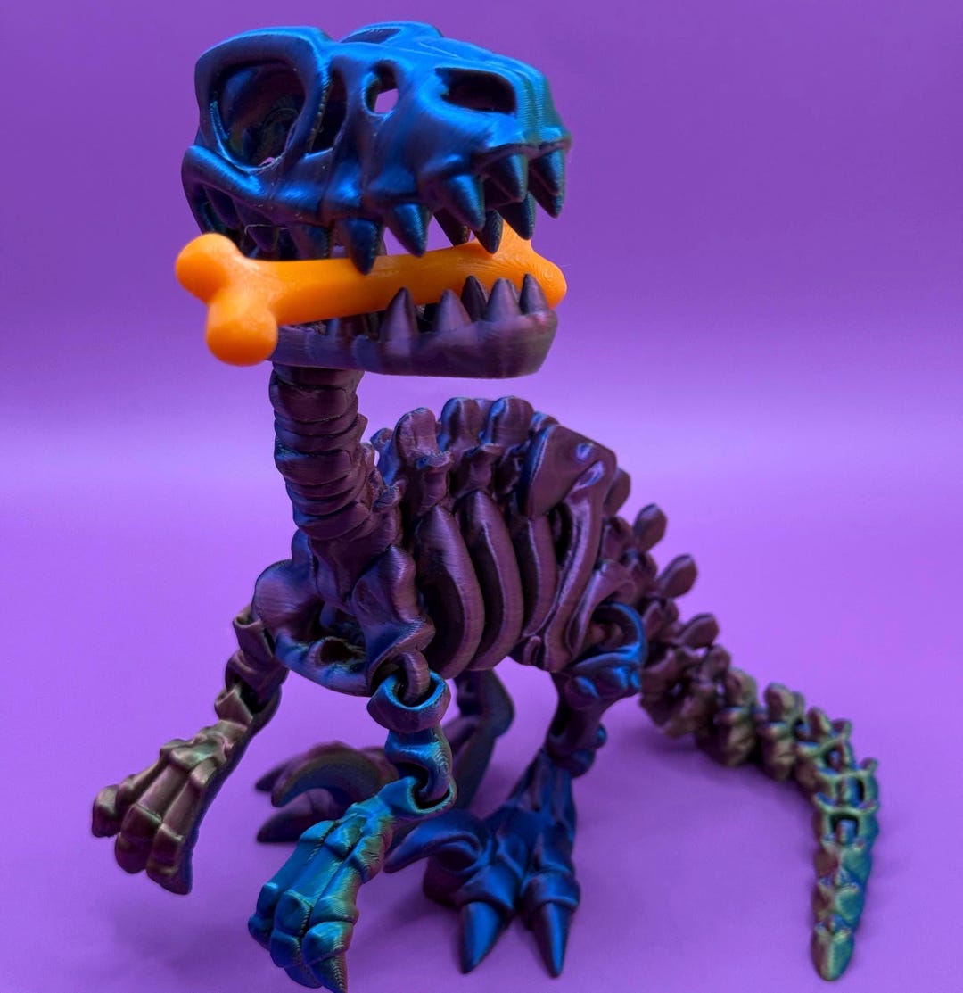 Flexible Skeleton Raptor Dinosaur - Flexi Factory - Etsy