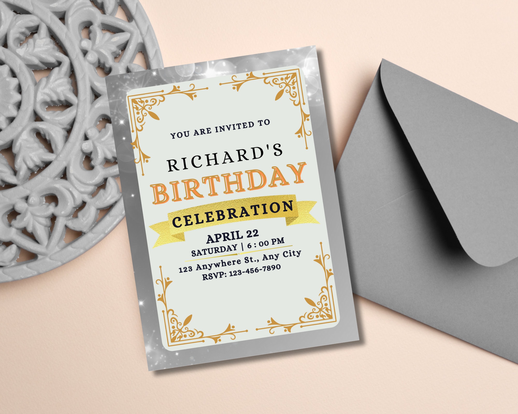 Birthday Invitation Birthday Invitation Card Prints Editable - Etsy