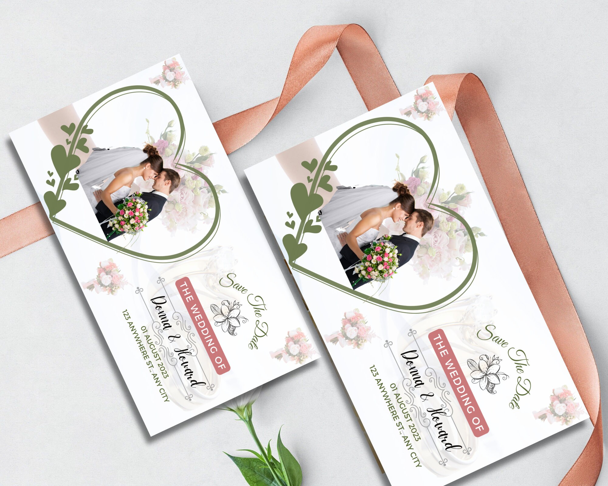 Cute Wedding Invitation Card, Printable Wedding Card, Editable Wedding ...