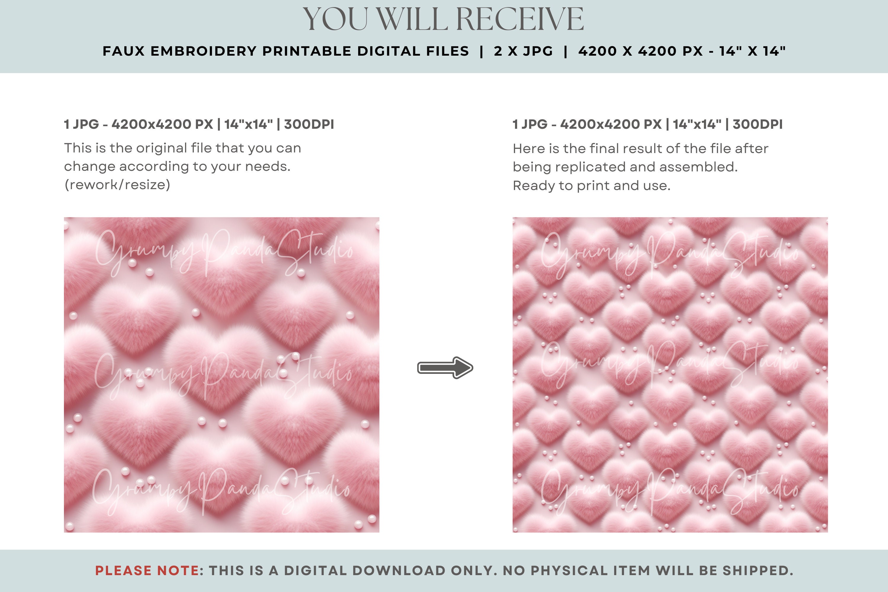 3d Fluffy Heart Seamless Pattern, Printable Valentines Hearts Fabric ...