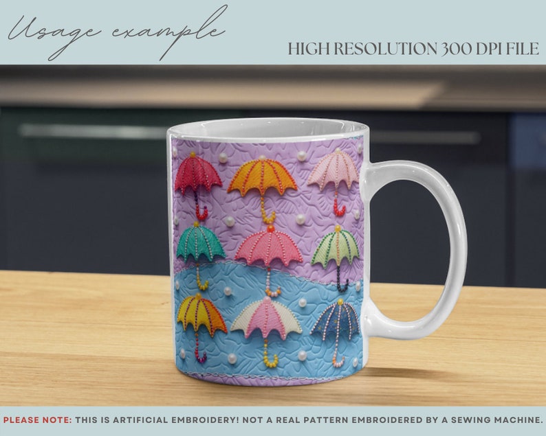 3d Colorful Umbrella Seamless Pattern, Beads and Pearls, Digital Paper ...