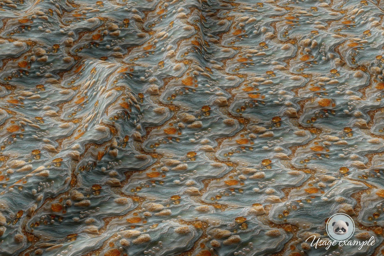 3d Amber Stone Seamless Pattern, Wool Felt Sea Foam, Glitter Sandy ...