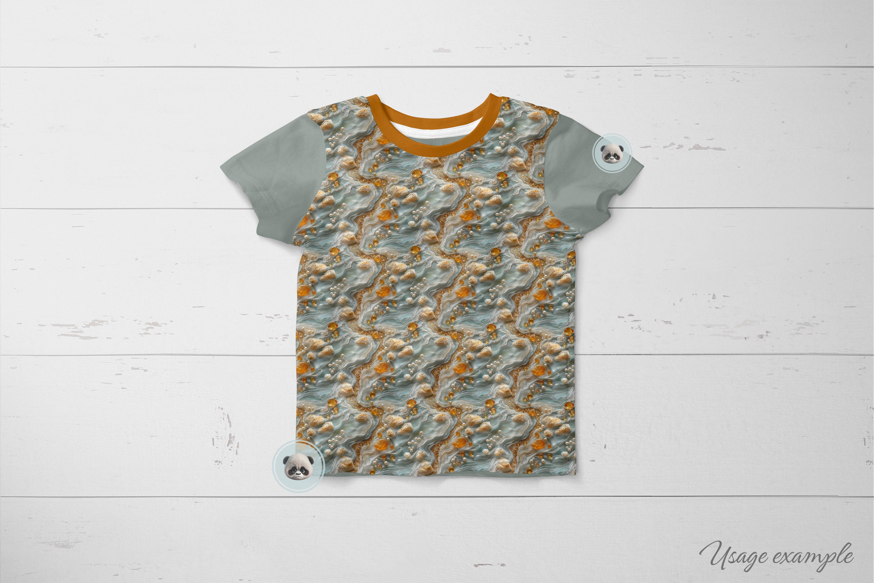 3d Amber Stone Seamless Pattern, Wool Felt Sea Foam, Glitter Sandy ...