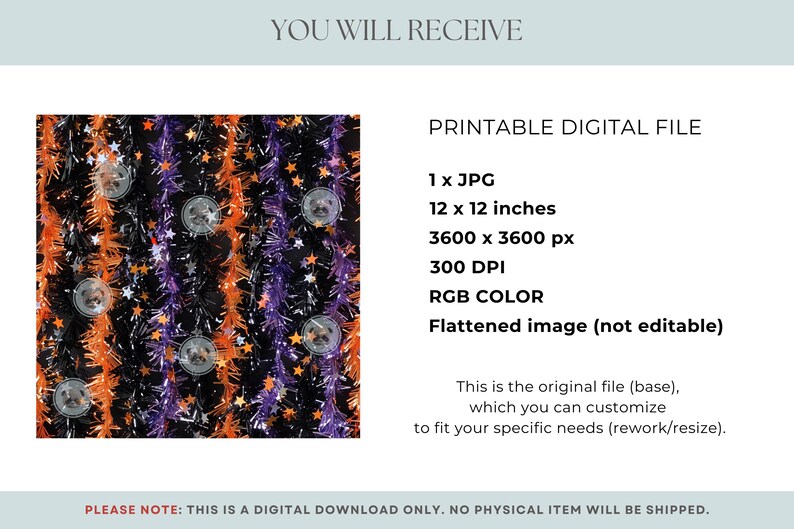 3d Halloween Tinsel Garland Seamless Pattern, Mini Shiny Stars, Bling ...