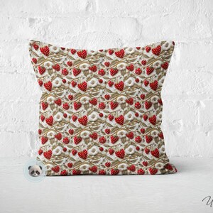 3d Strawberry Seamless Pattern, Strawberries Digital Paper for Fabric ...