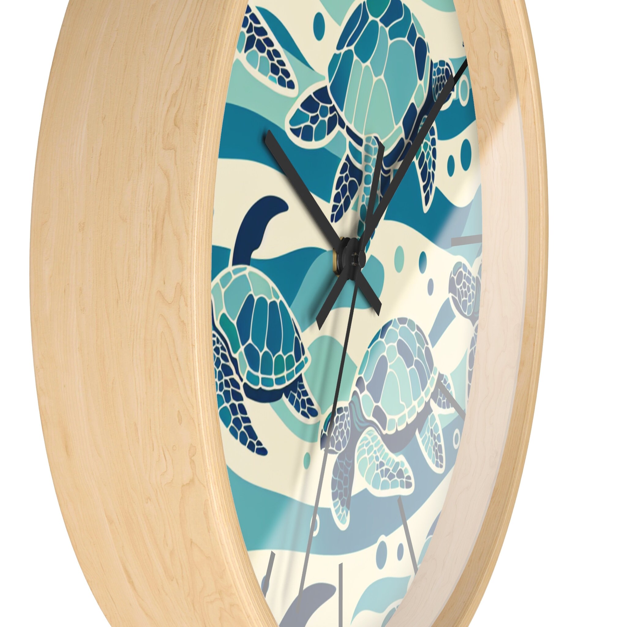 Clock Sea Turtle Clock for Coastal Home Clock Beach House Decor Turtle ...