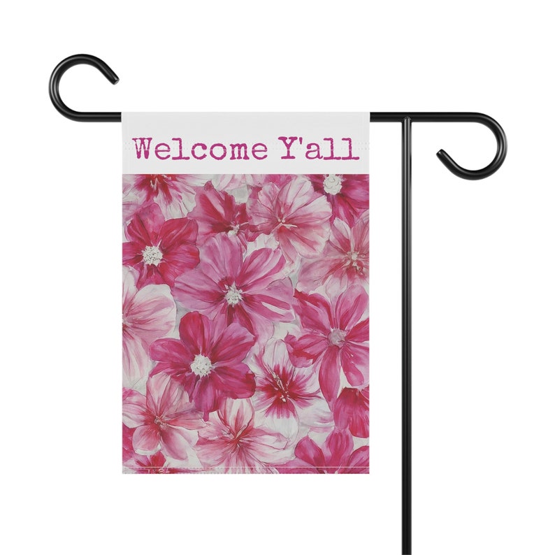 Southern Welcome Flower Yard Flag, Welcome Banner, Southern Home Decor ...