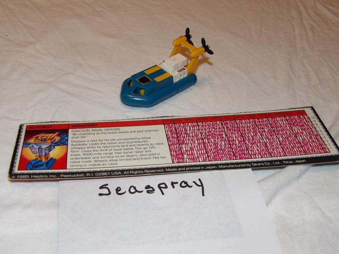 Hasbro Transformers G1 Sea Spray Action Figure - Etsy
