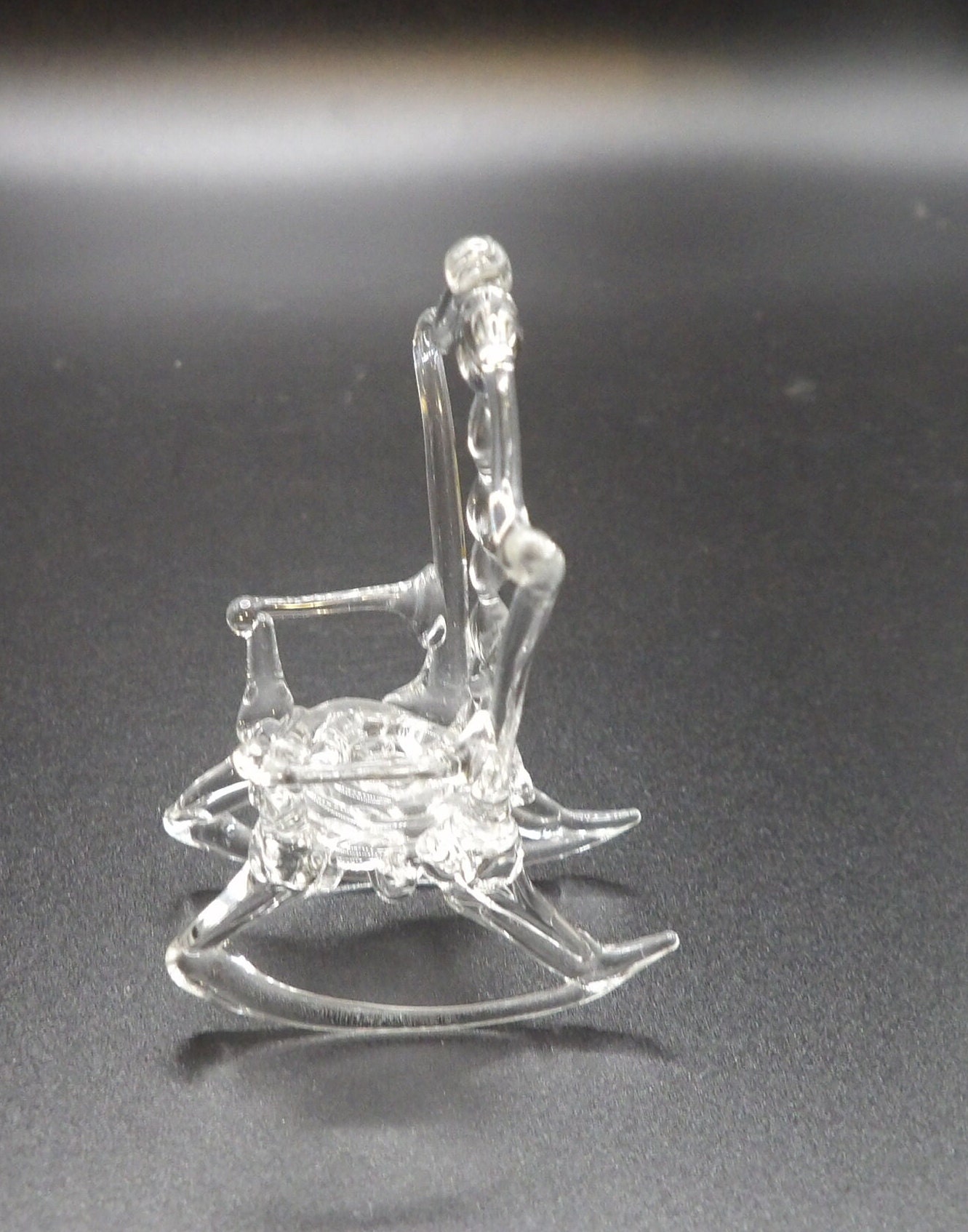 Vtg Handblown Glass Rocking Chair Very Small and Delicate - Etsy