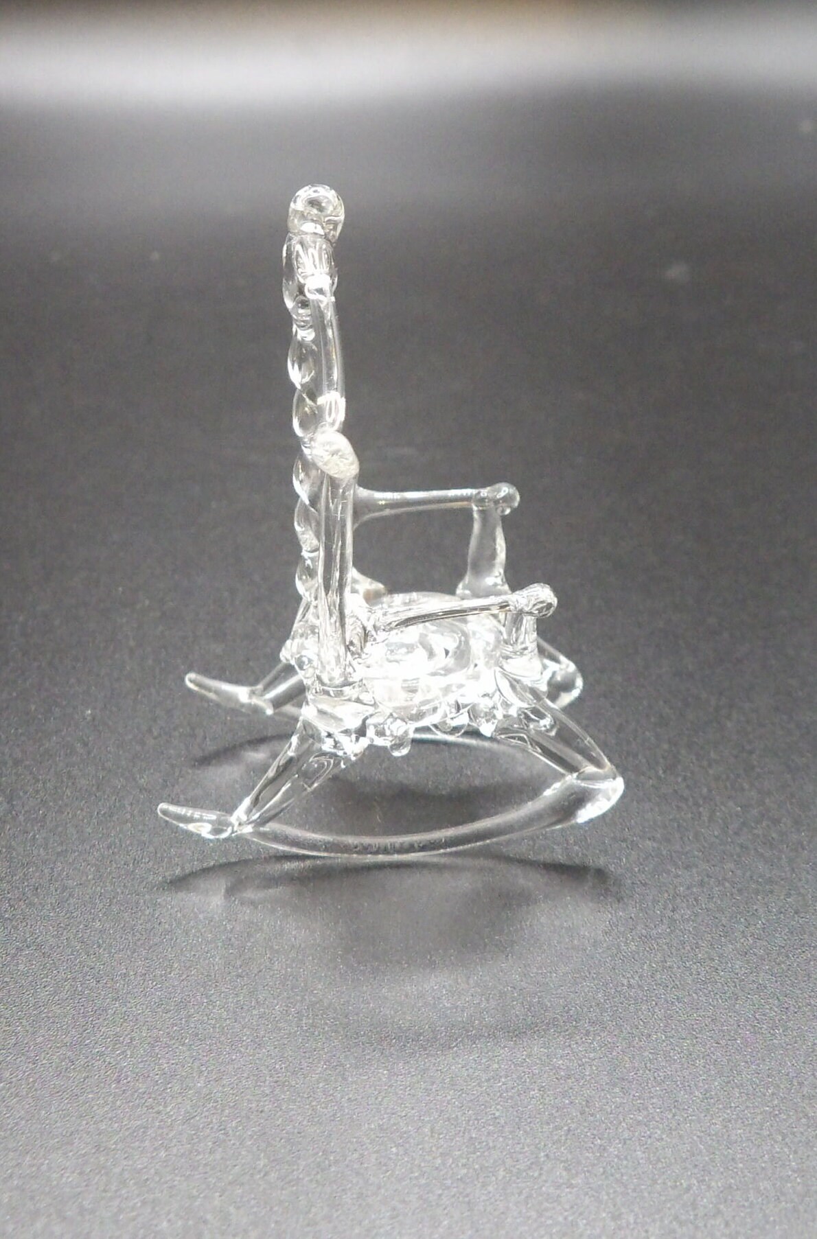 Vtg Handblown Glass Rocking Chair Very Small and Delicate - Etsy