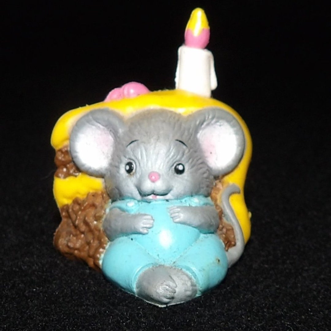Vintage Avon Mouse With Birthday Cake - Etsy