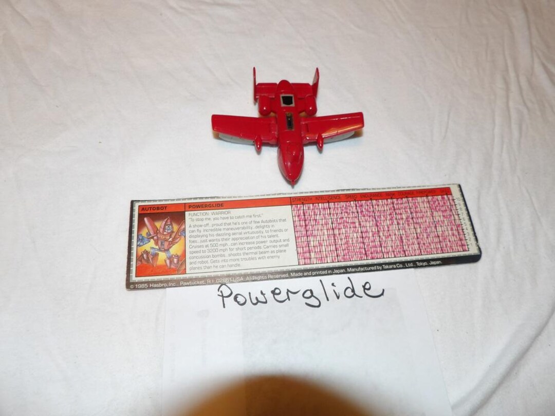 Hasbro Transformer G1 Powerglide Toy - Etsy