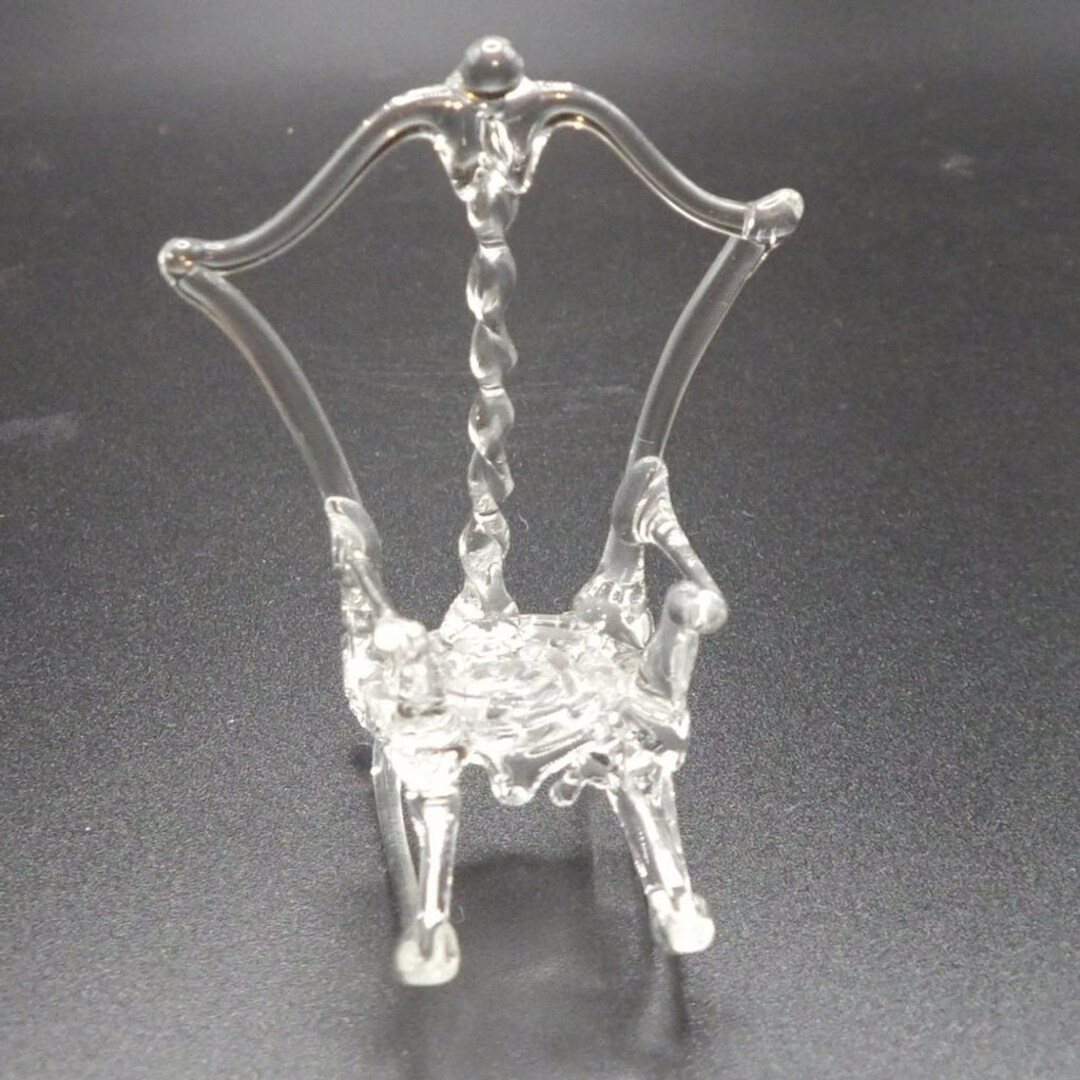 Small Clear Glass Hand Blown Rocking Chair (very Fragile) - Etsy