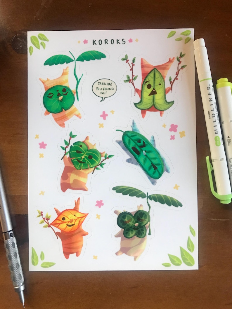 Sticker Sheet| Legend of Zelda Tears of the Kingdom/ Breath of the Wild ...