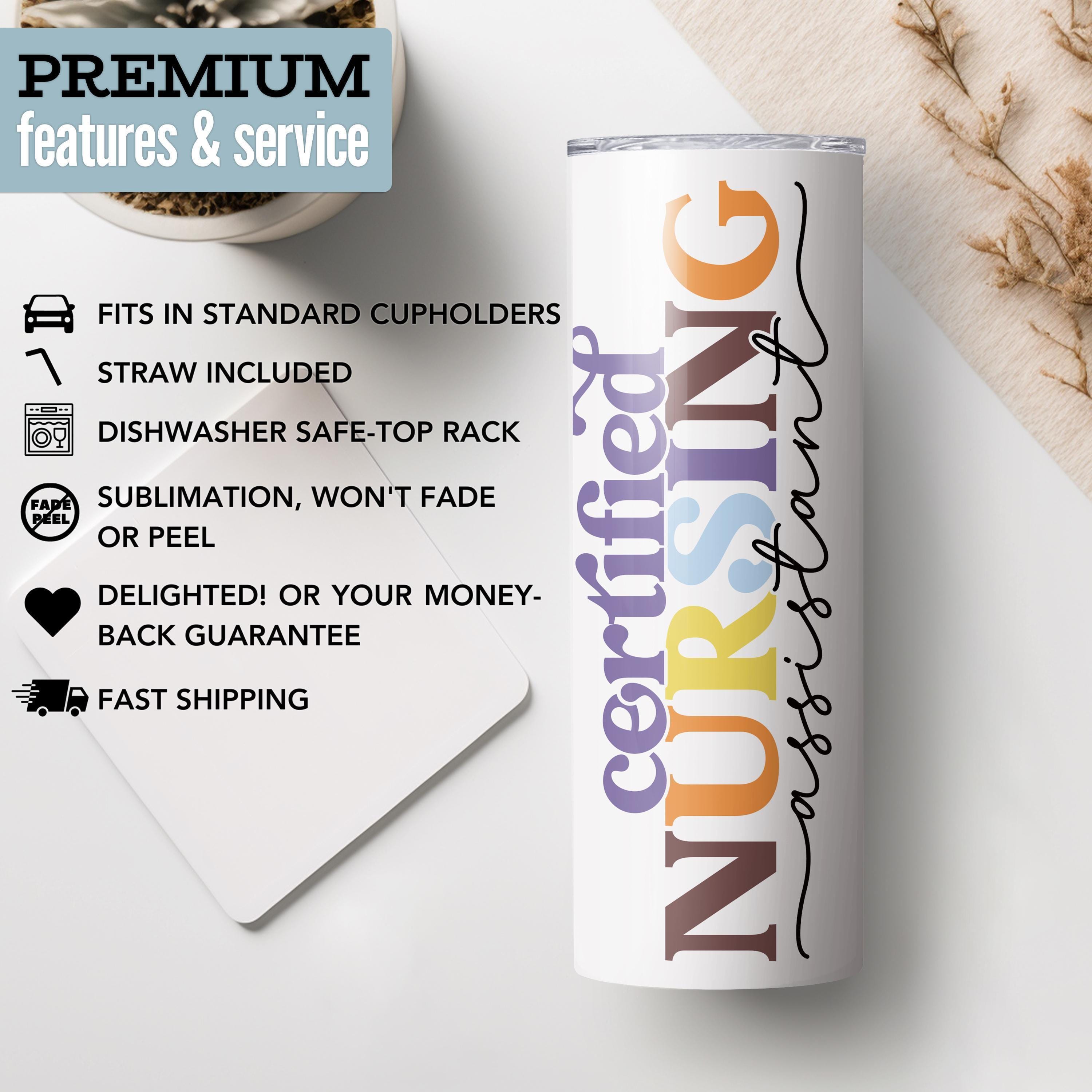 Personalized CNA Tumbler, Custom Certified Nursing Assistant Gift for ...