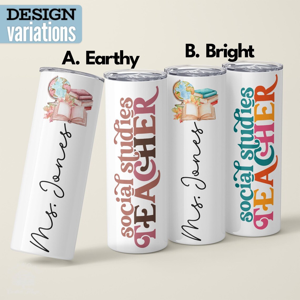 Custom Teacher Gift Social Studies, Personalized Teacher Tumbler Gift ...