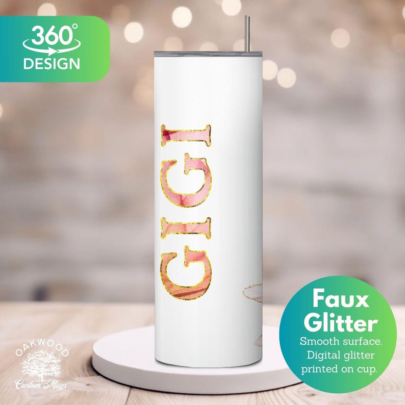 Custom Glitter Gigi Tumbler, Gigi Personalized Tumbler, Gigi Custom ...