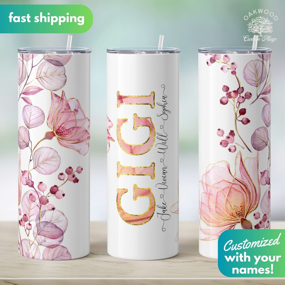Custom Glitter Gigi Tumbler, Gigi Personalized Tumbler, Gigi Custom ...