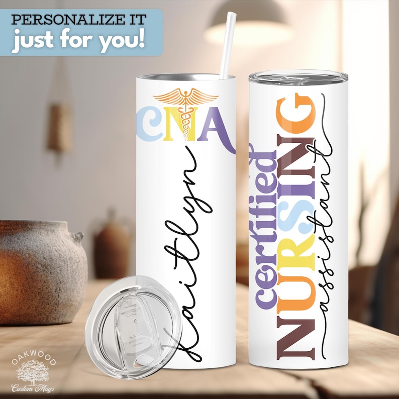 Personalized CNA Tumbler, Custom Certified Nursing Assistant Gift for ...