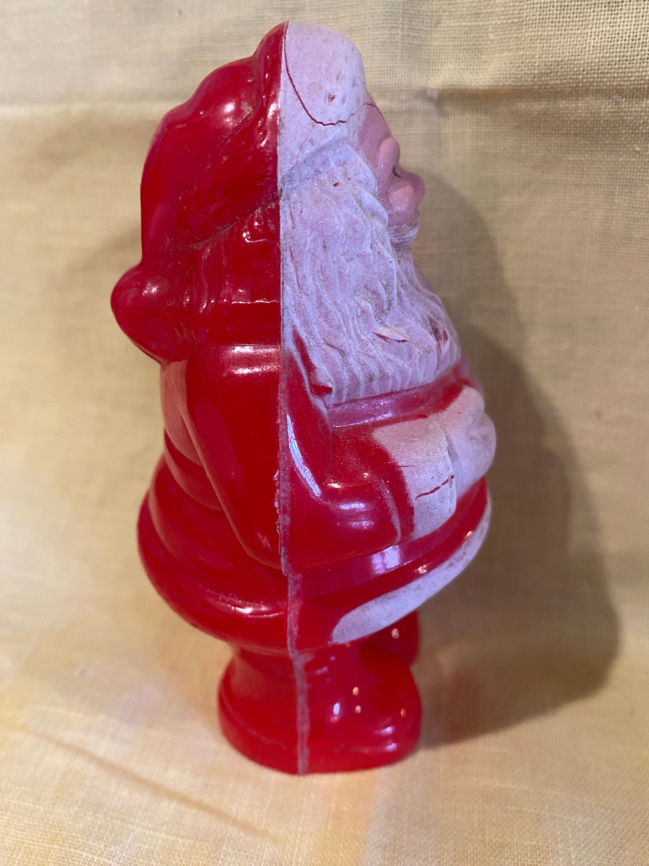 1960s Vintage Christmas Rattle Toy Santa Claus - Etsy