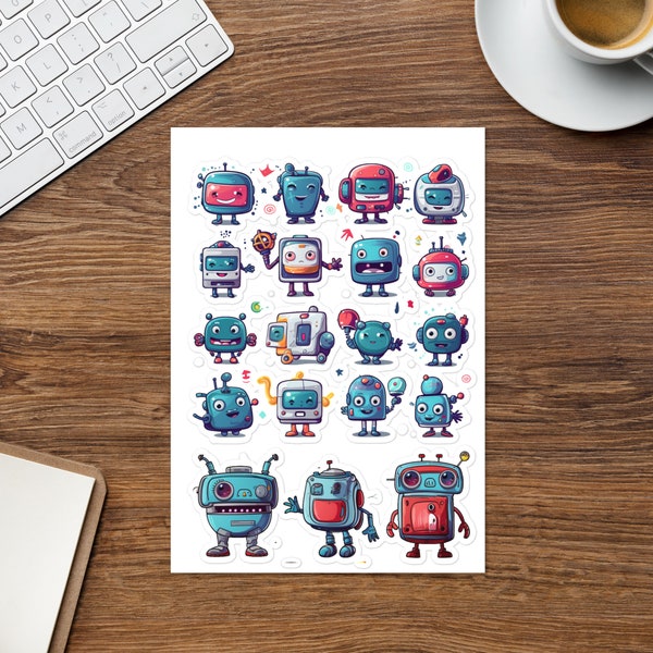Cute Robots - Etsy