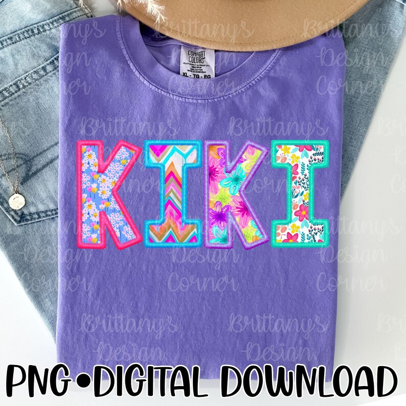 Kiki Png, Faux Embroidery, Png, Instant Download, Digital Download ...