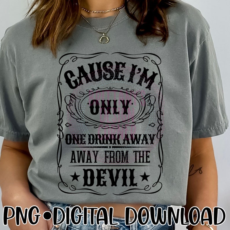 A un trago del diablo png jelly roll png letras de música - Etsy México