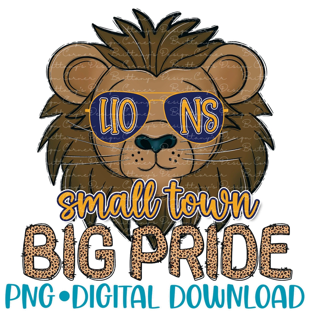 Lions School Mascot Png, School Spirit Png, Digital Download, Instant ...