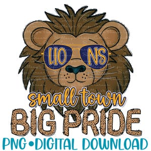 Lions School Mascot Png, School Spirit Png, Digital Download, Instant ...