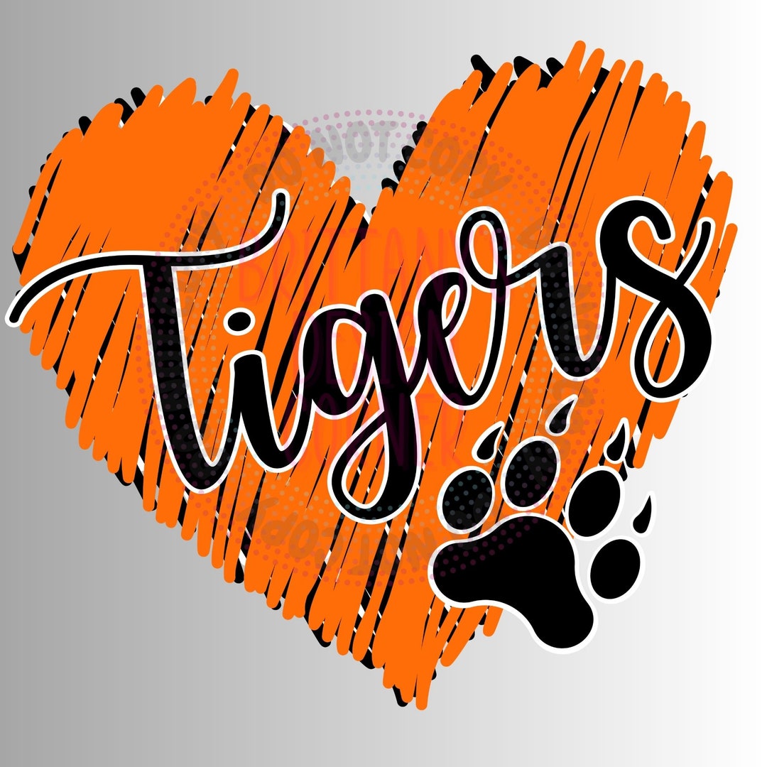 Tigers Png, School Mascot Png, Heart Png, Tiger Heart Mascot Png ...
