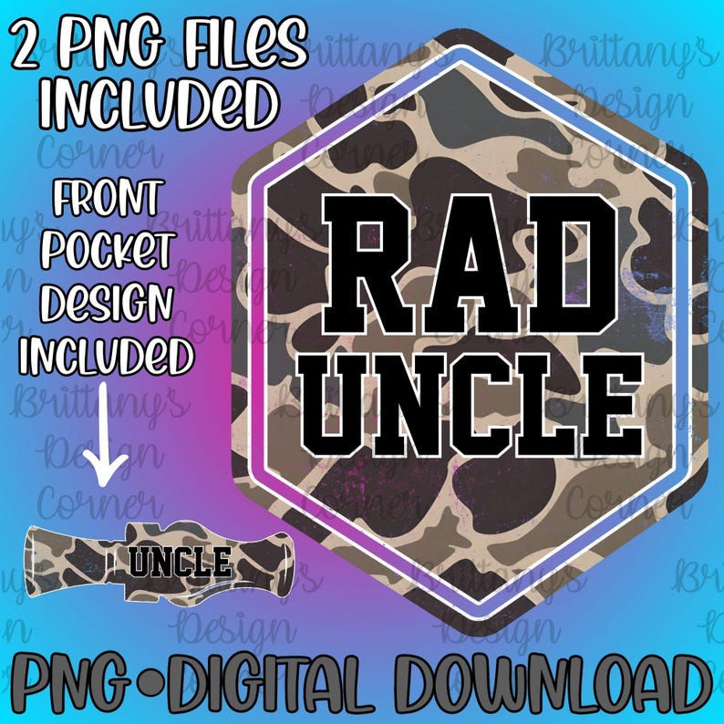 Rad Uncle Png, Camo Rad Uncle Png, Duck Camo, Duck Call Png ...