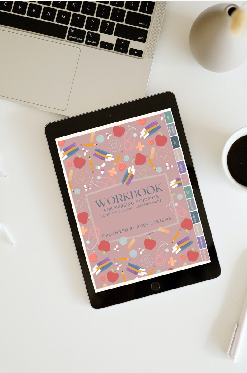 Digital Nursing School Student Clinical Judgment Workbook | 130+ Pages ...