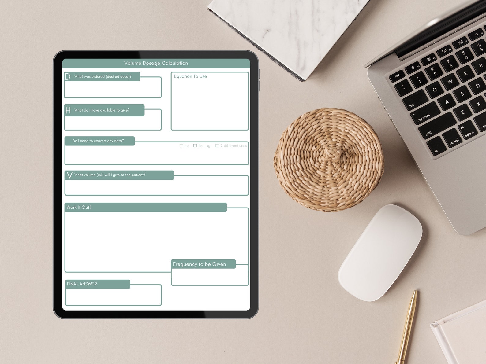 Dosage Calculation Nursing Templates | Nursing Math Worksheets ...