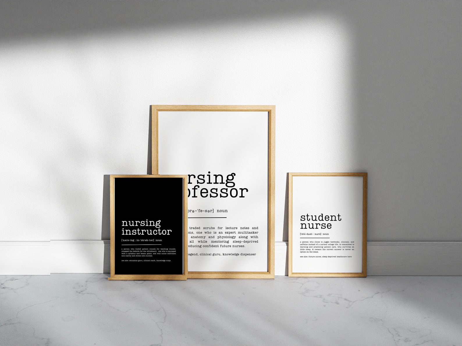 Student Nurse Definition Print | Student Nurse Gift | Nursing School ...