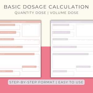 Dosage Calculation Nursing Templates | Nursing Math Worksheets ...