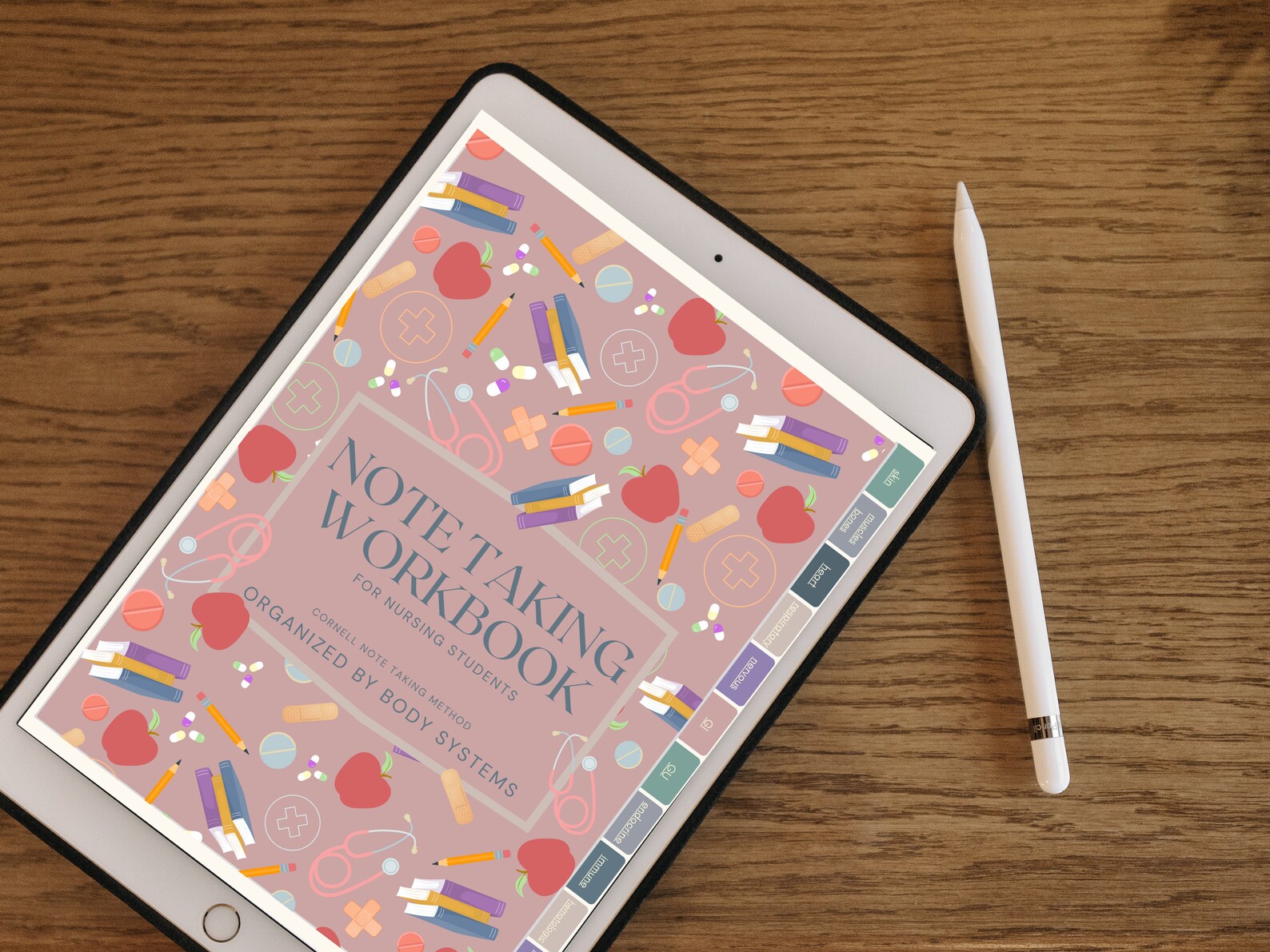 Digital Nursing School Student Notetaking Workbook | 130+ Pages ...